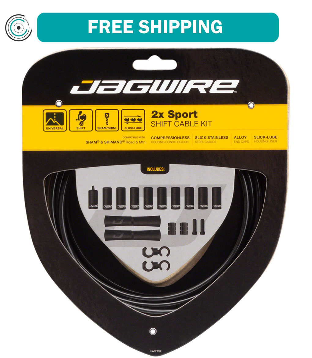 Jagwire 2x Sport Shift Cable Kit SRAM/, Black 4715910040973 | eBay