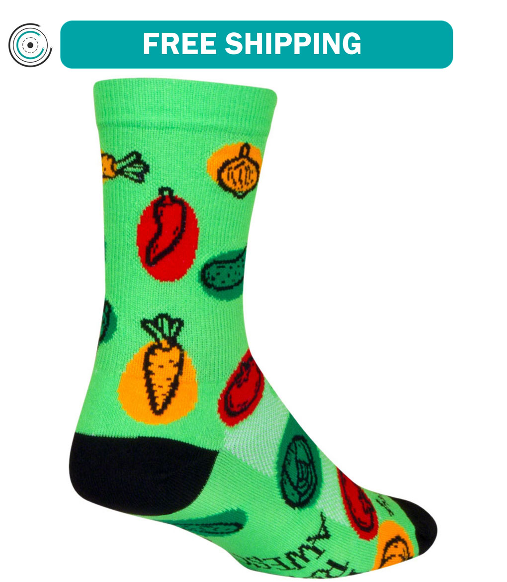 SockGuy Veggie Crew Sock - 6" Small/Medium for sale online | eBay